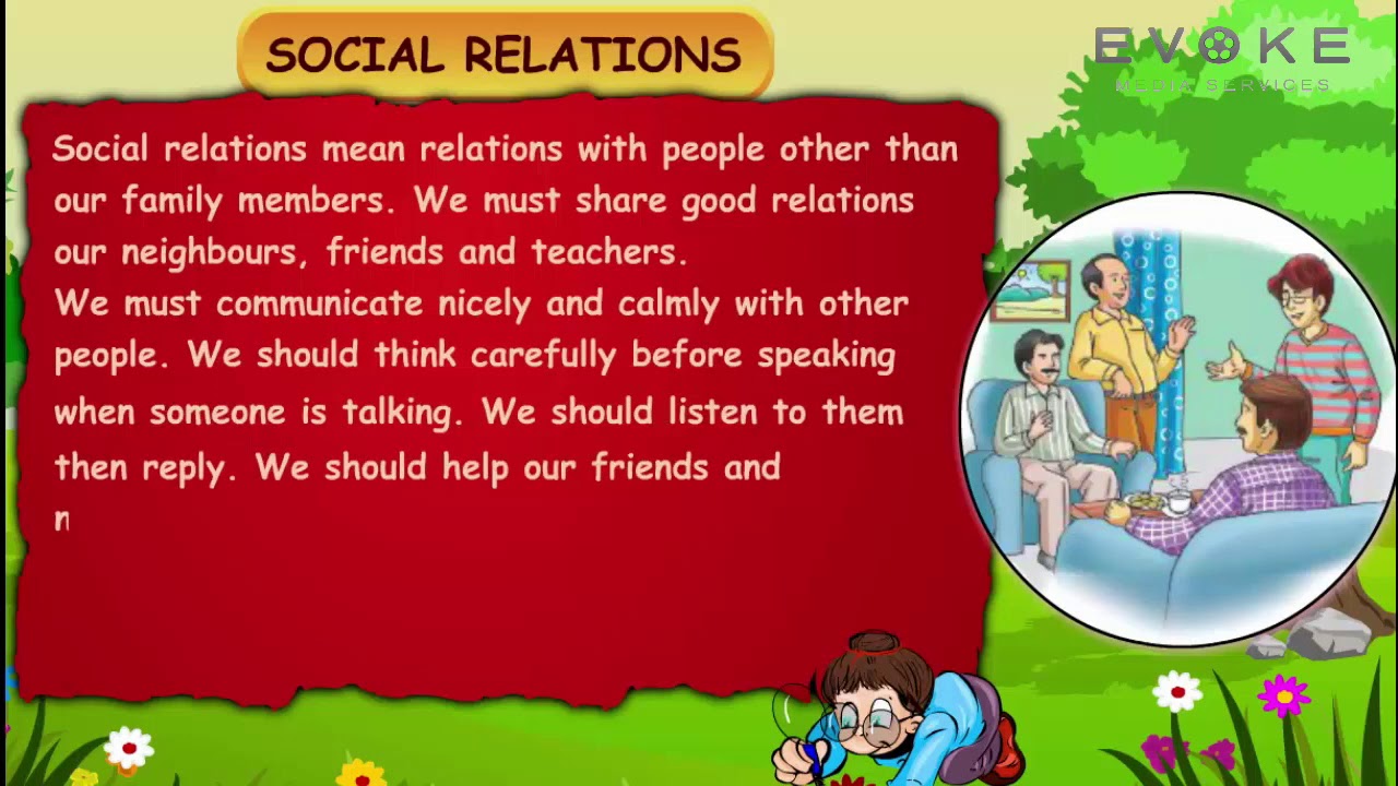 SOCIAL RELATIONS | KIDS KNOWLEDGE | ENGLISH - YouTube