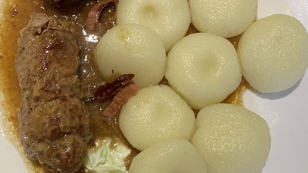 Silesian dumplings (Kluski slaskie, Schlesische Kartoffelklöße) recipe ...