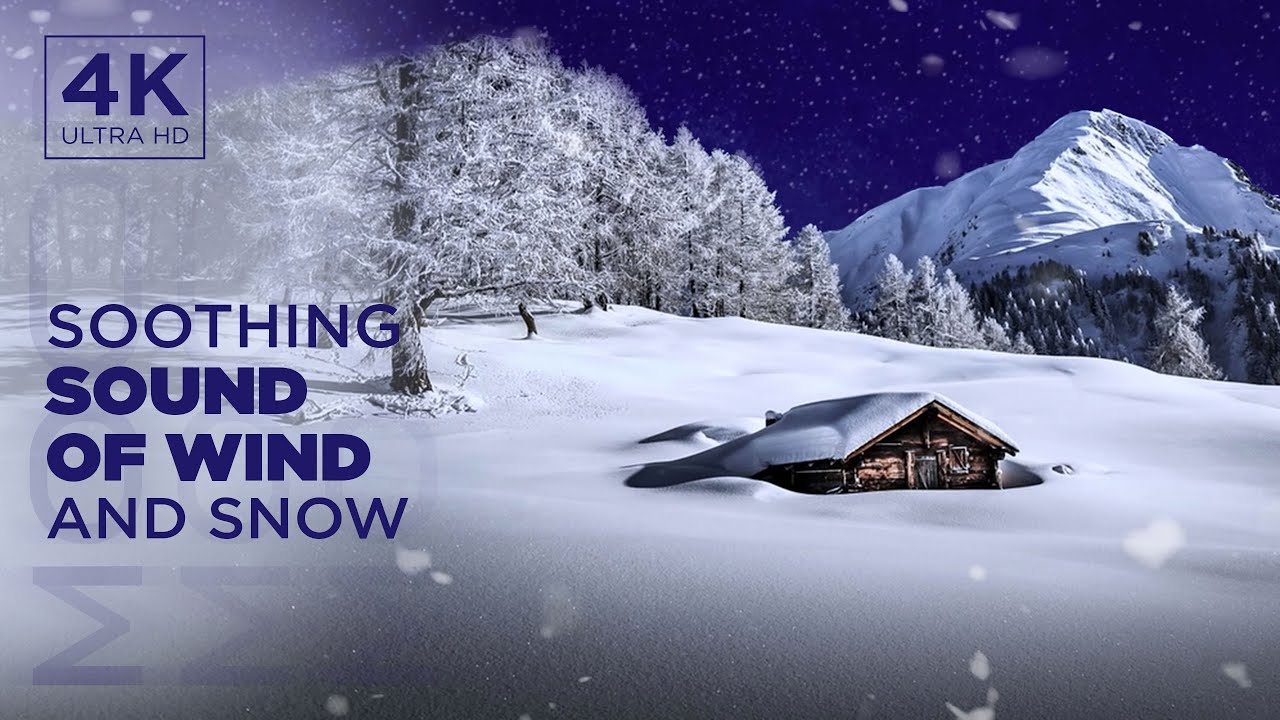 Soothing sound of wind and snow #rain #snow #nomusic #relaxing - YouTube