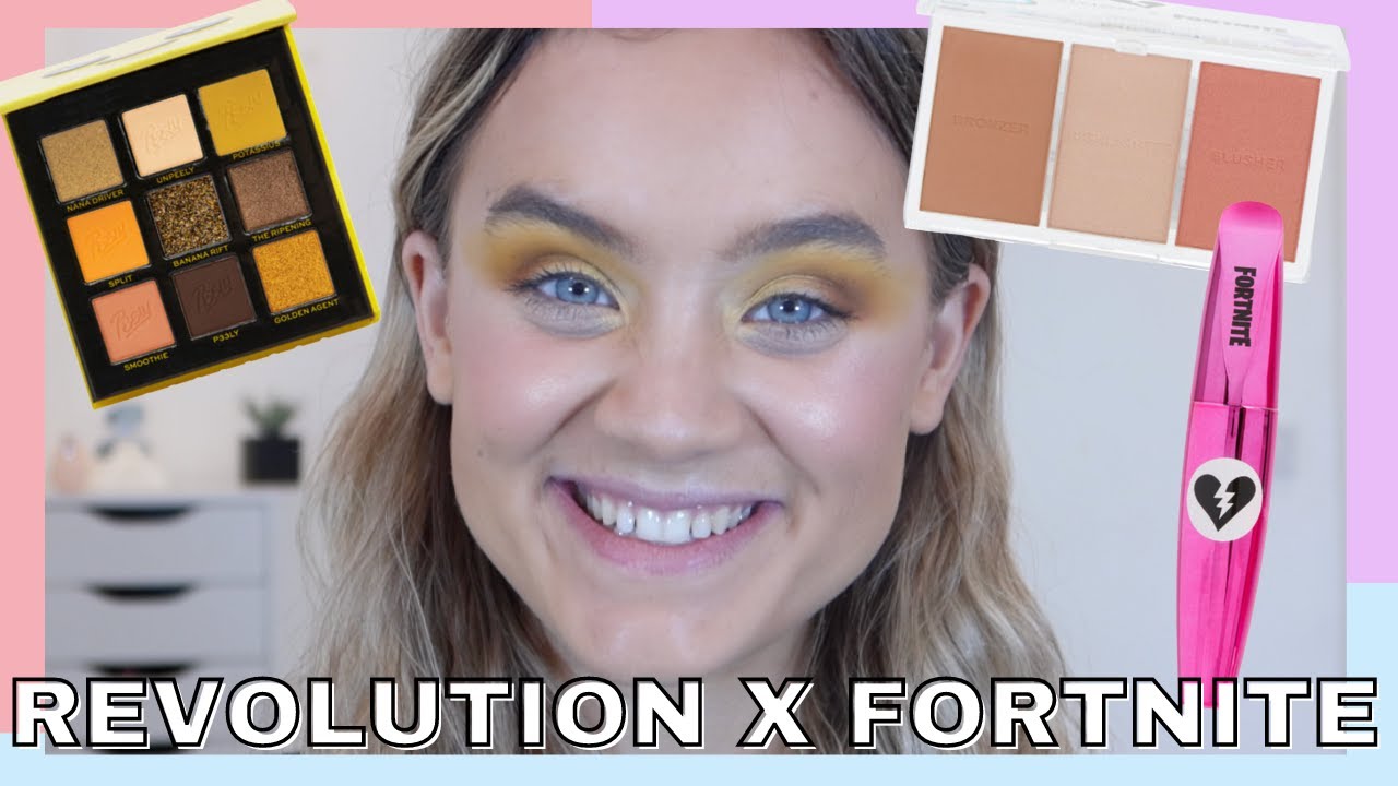 REVOLUTION FORTNITE COLLECTION REVIEW PEELY EYESHADOW PALETTE, CUDDLE ...