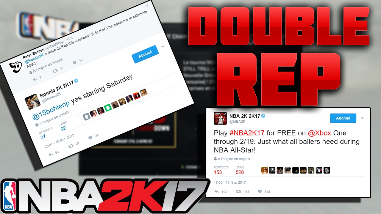NBA 2K17 : DOUBLE REP DANS MON PARC CE WE + JEUX GRATUIT SUR XBOX ONE ...