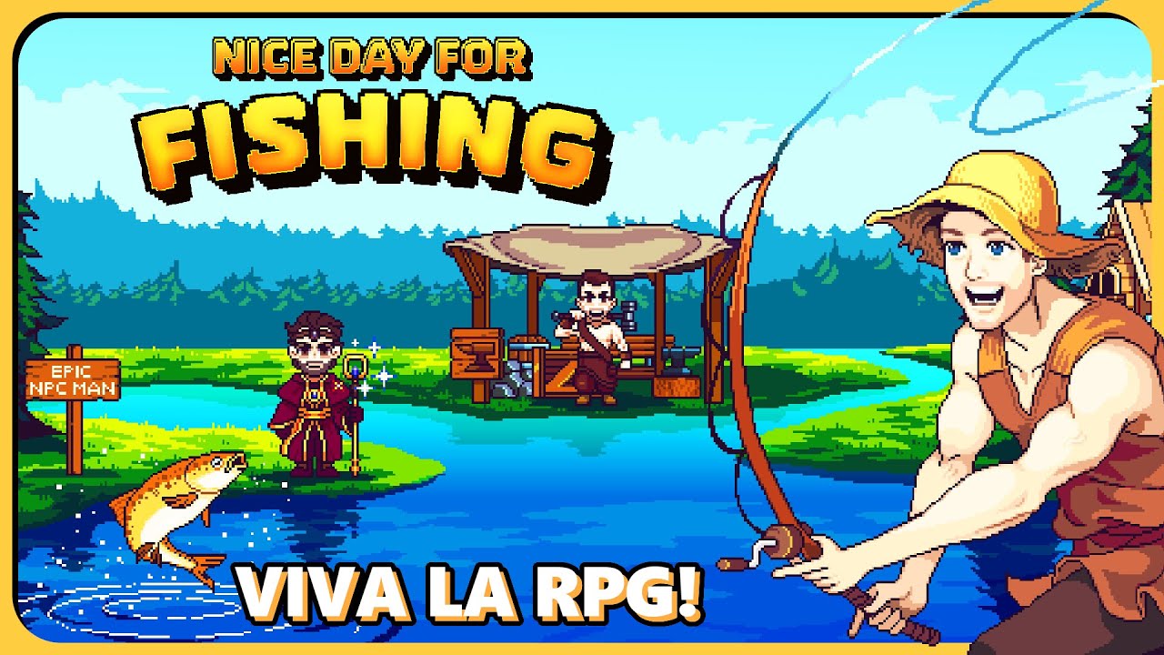 BECOME AN EPIC NPC FISHERMAN! Nice Day For Fishing Demo - YouTube