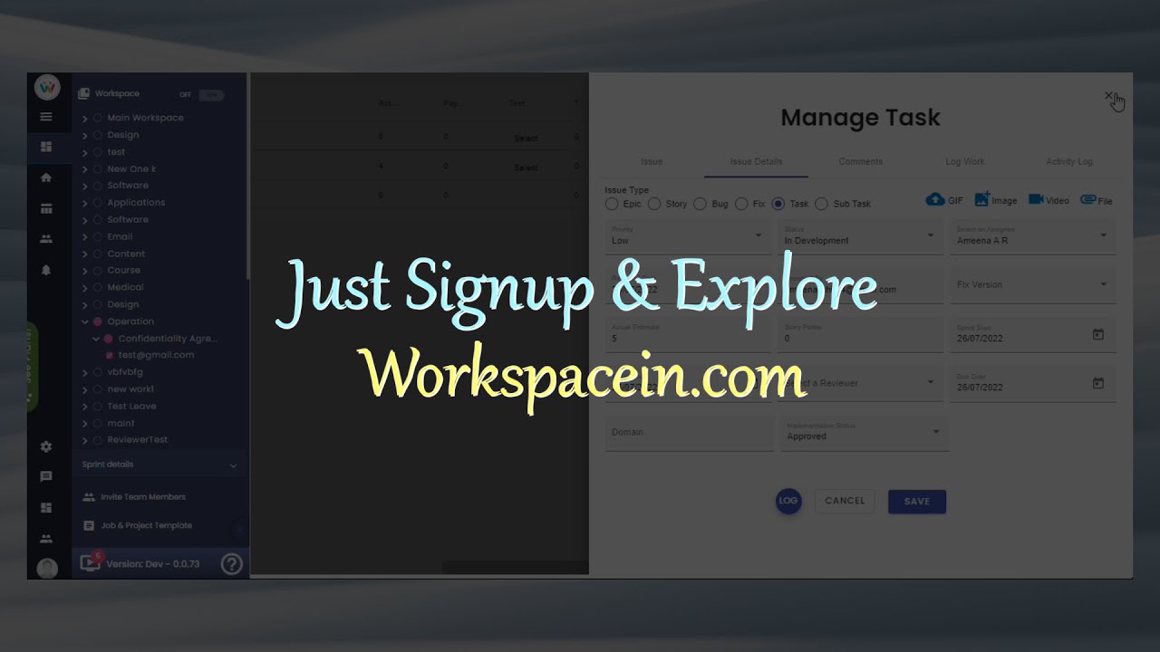 Create issue Dialog: Manage Every Bit Of Your Work | Free Project ...