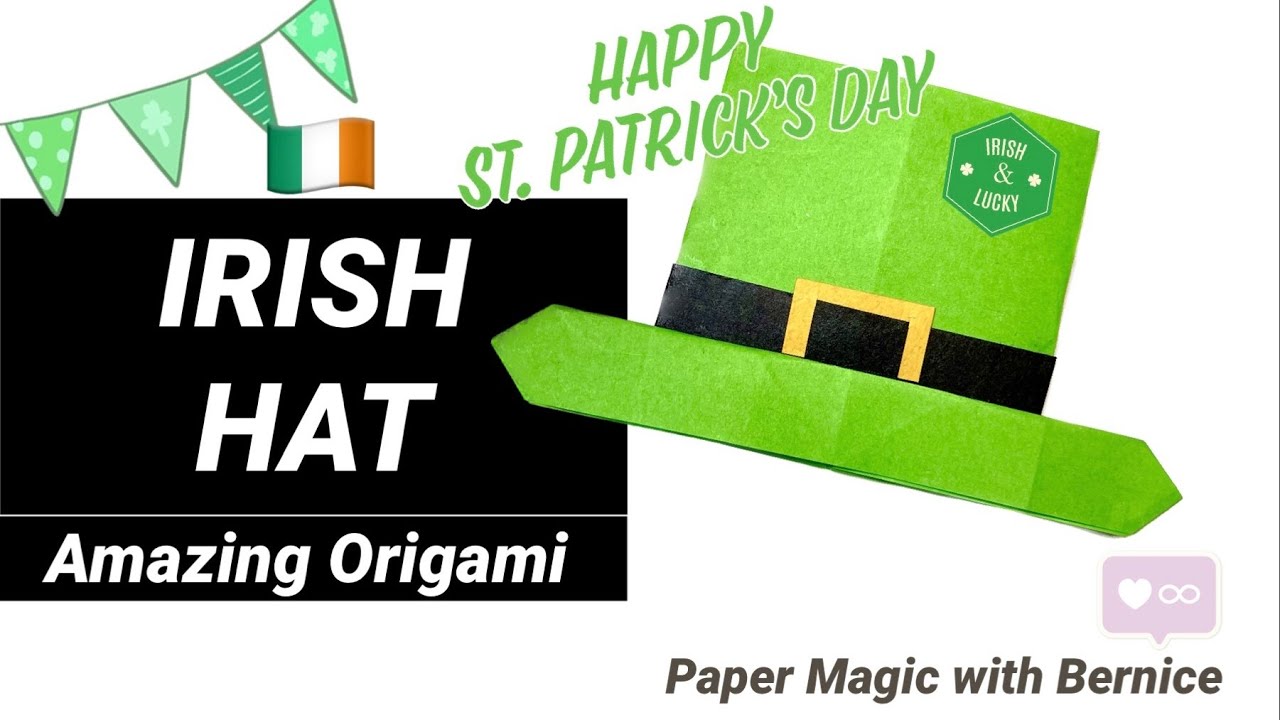 Easy DIY Irish hat ☘️ | Leprechaun Hat for St. Patricks Day | Green Hat ...