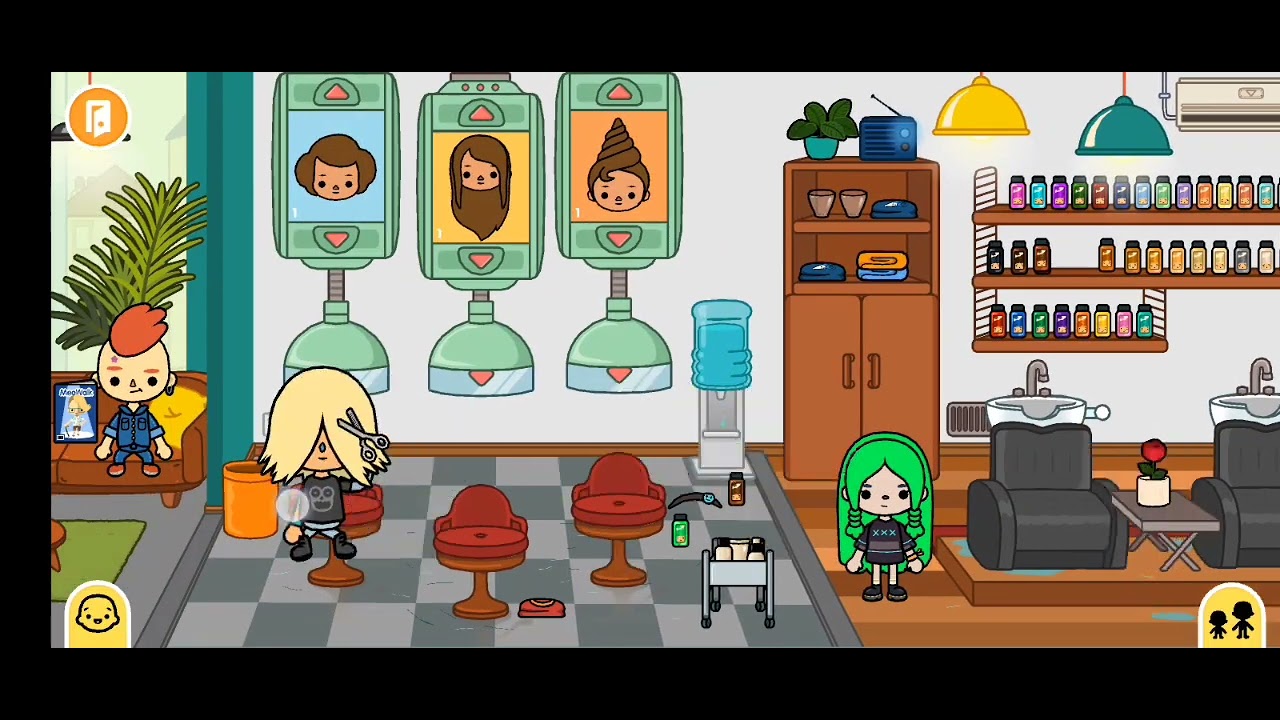 как сделать золотые волосы в тока бока - YouTube