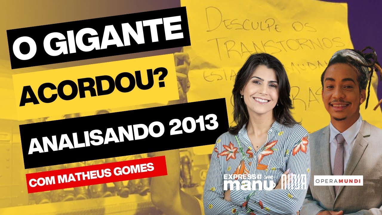 10 ANOS DAS JORNADAS DE JUNHO | EXPRESSO COM MANU entrevista Matheus ...