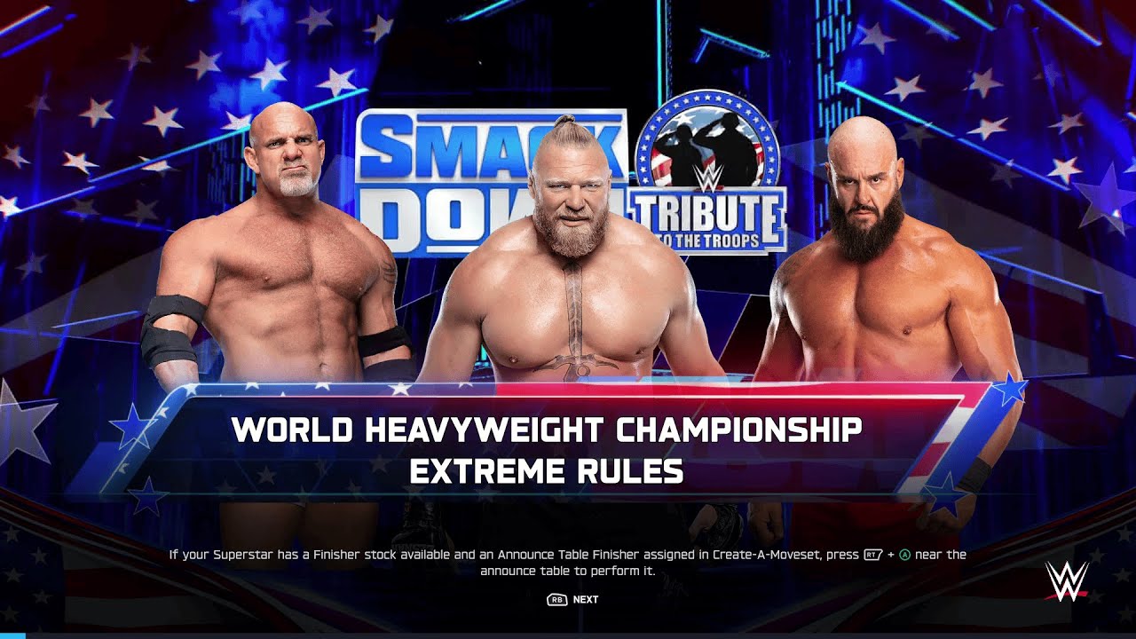 WWE 2K25 - Goldberg vs. Lesnar vs. Strowman - Who Reigns Supreme ...