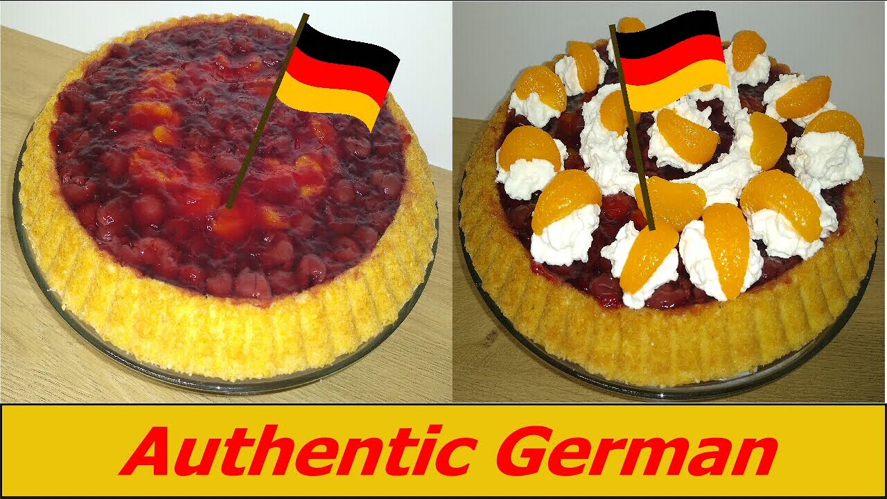German Fruit Tart (Obsttorte) - YouTube