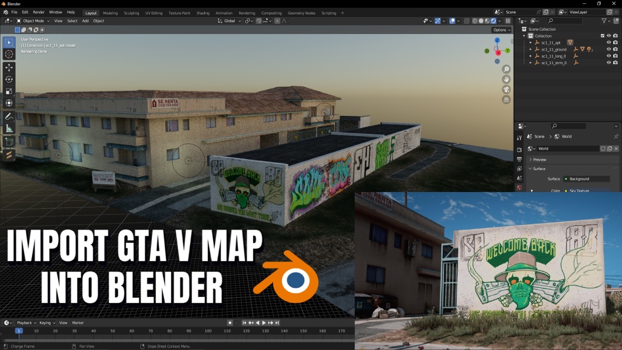 How to import the GTA V Map into Blender using Codewalker and Sollumz ...