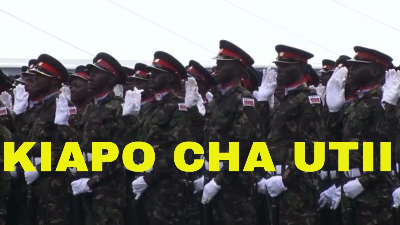 kdf recruits take oath of allegiance at RTS eldoret - YouTube