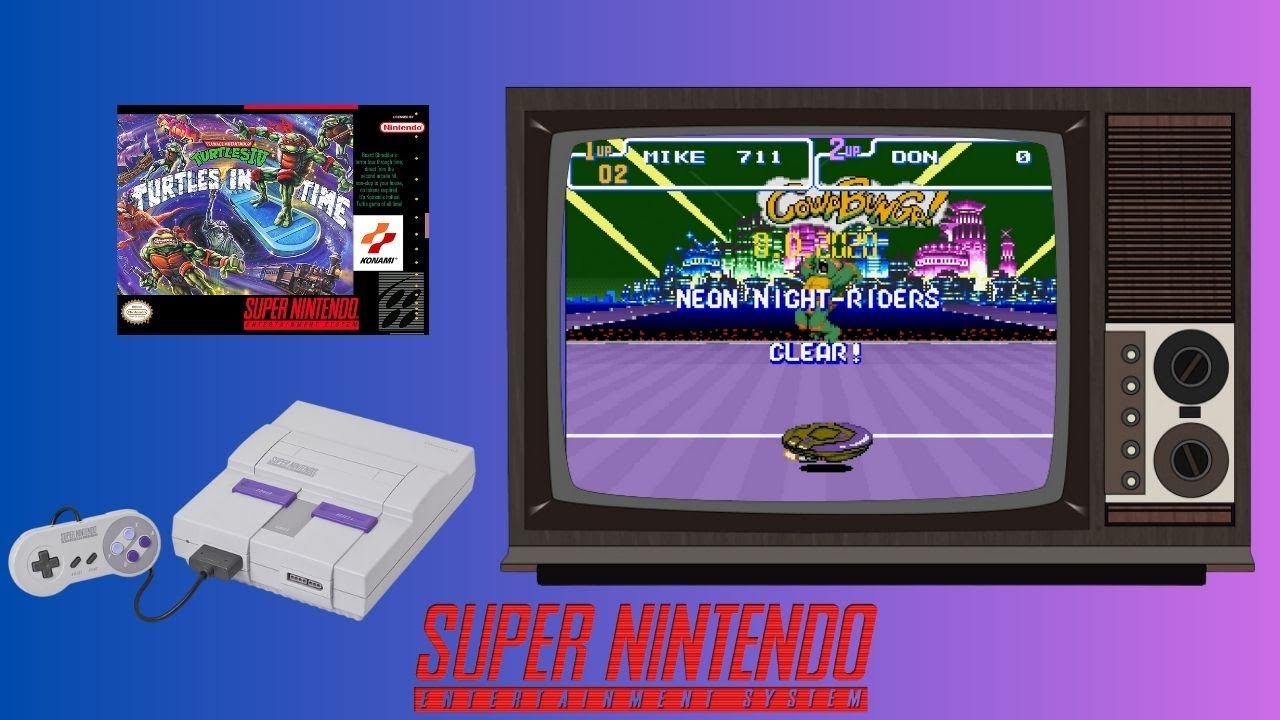 TMNT IV - AD 2020- Neon Night Riders [SNES] - YouTube