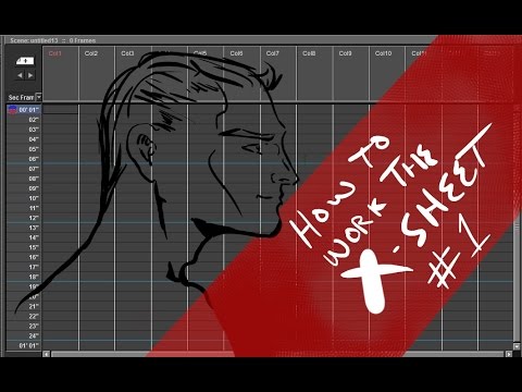 Opentoonz Tutorial - How To Work The X-Sheet 1 - YouTube