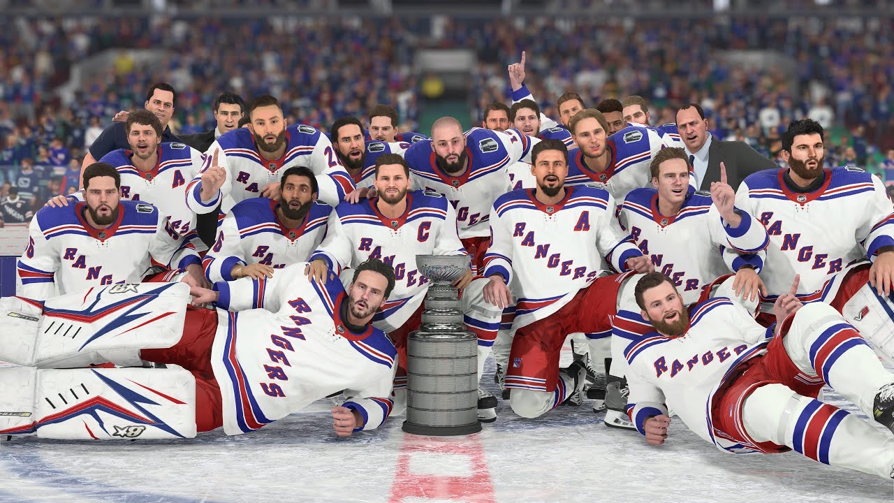 NHL 24: New York Rangers Stanley Cup Victory - YouTube