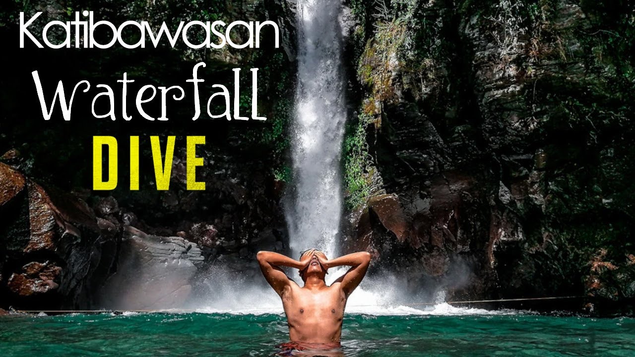 Waterfall DIVE ; 필리핀 카미구인 폭포 다이빙? ; Katibawasan Falls - YouTube