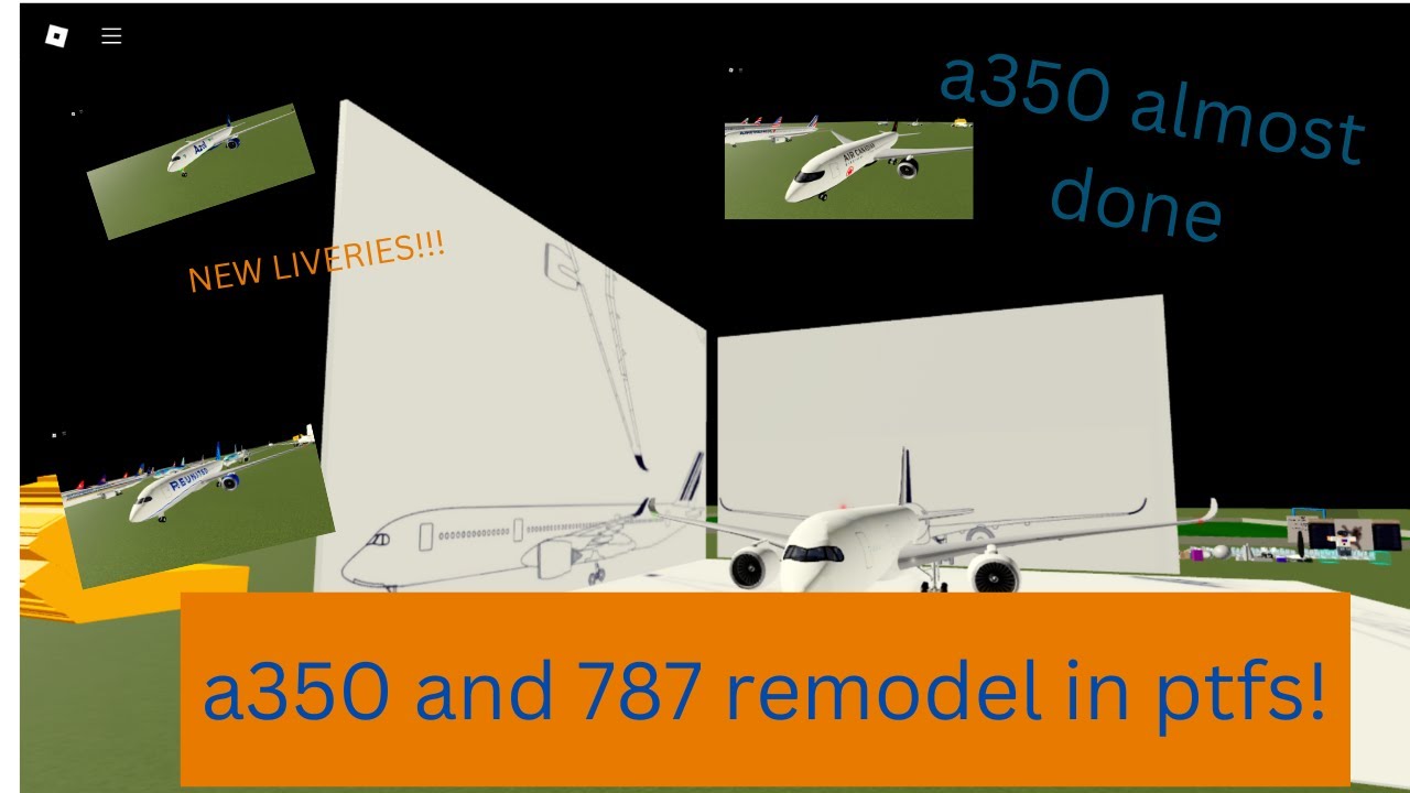BRAND NEW PTFS a350 and 787 REMODEL! - YouTube
