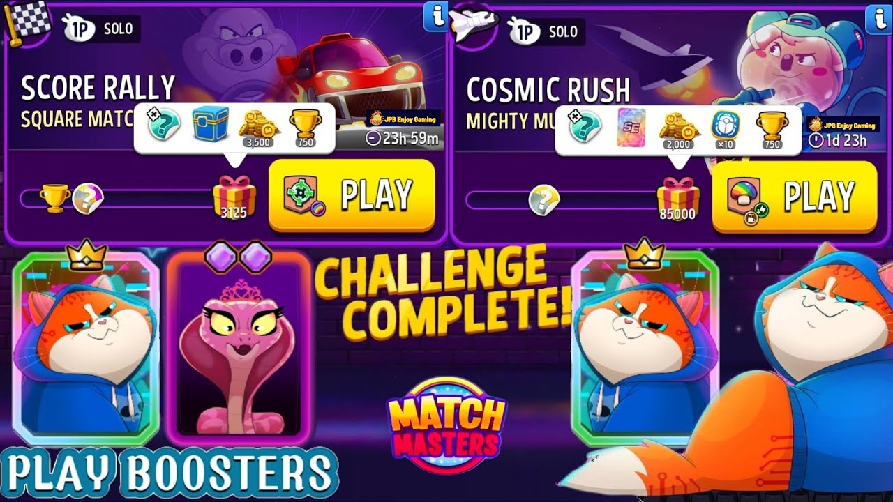 2 Solo/ Square Matches+Rainbow Score Rally 3125 Score/ Mighty Mushrooms ...