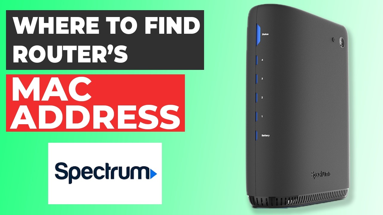 Where Is the MAC Address on Your Spectrum Router? - YouTube