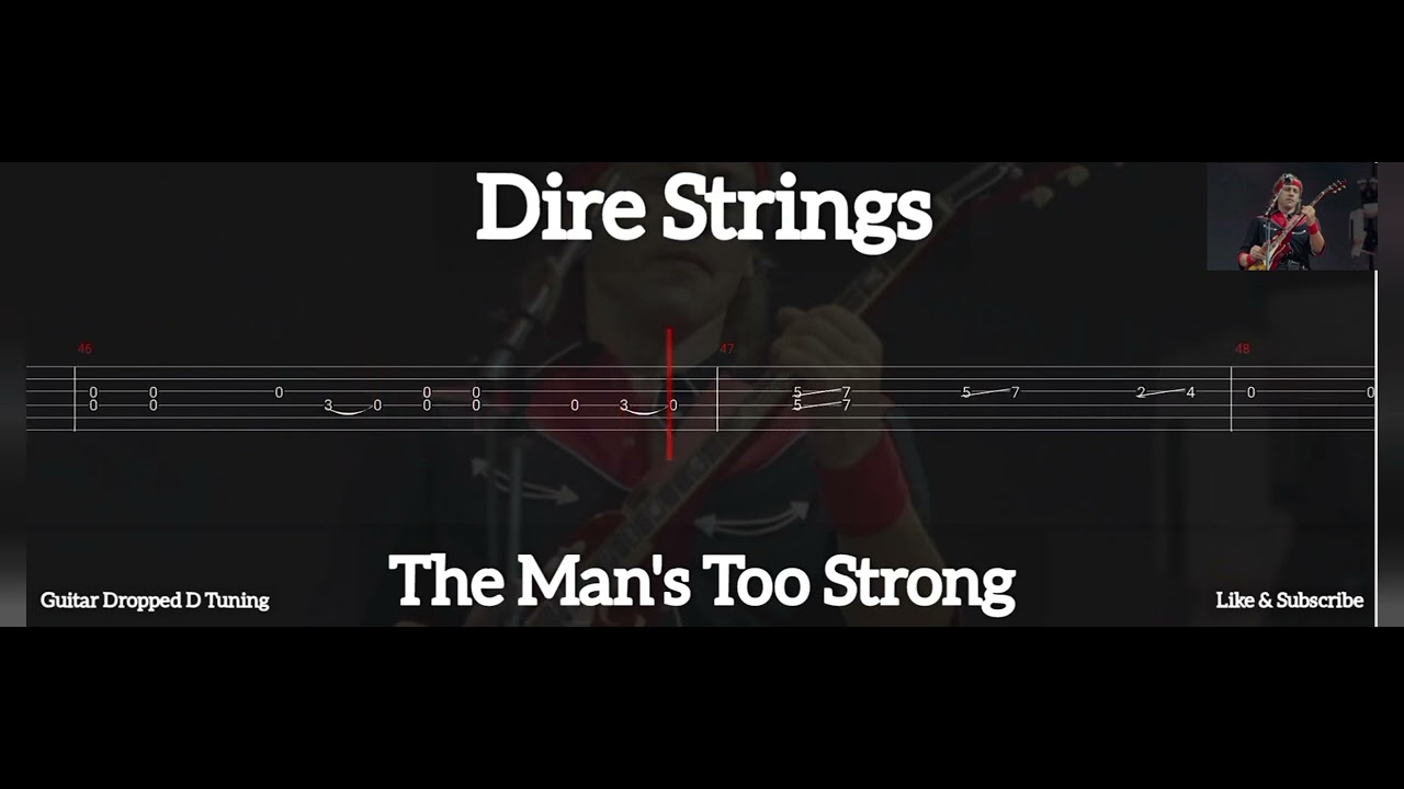 DIRE STRING - THE MAN'S TOO STRONG ( TAB GUITAR ) - YouTube