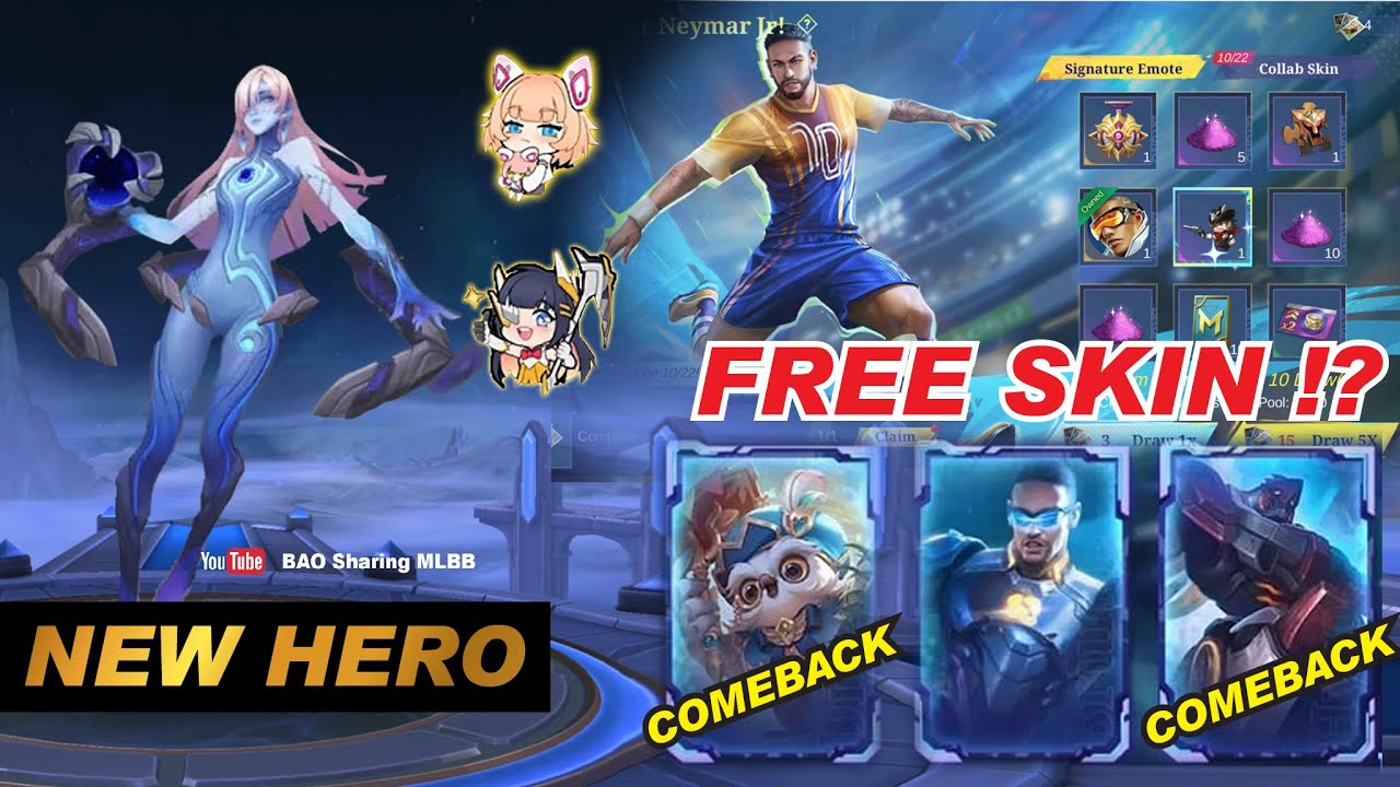 MLBB Upcoming NEW HERO | Bruno Neymar Jr New Skin | Ruby Angela ...