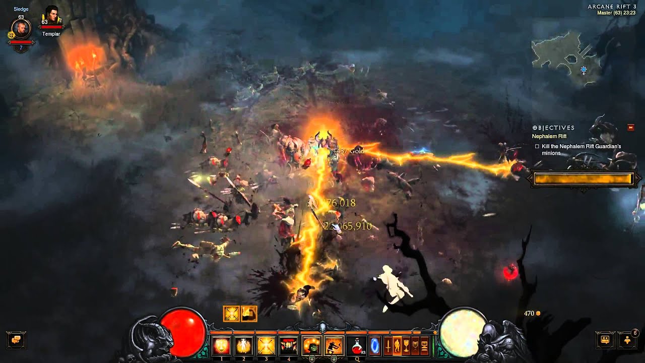 Diablo III - A Conduit Pylon, and what it will do to a rift guardian ...