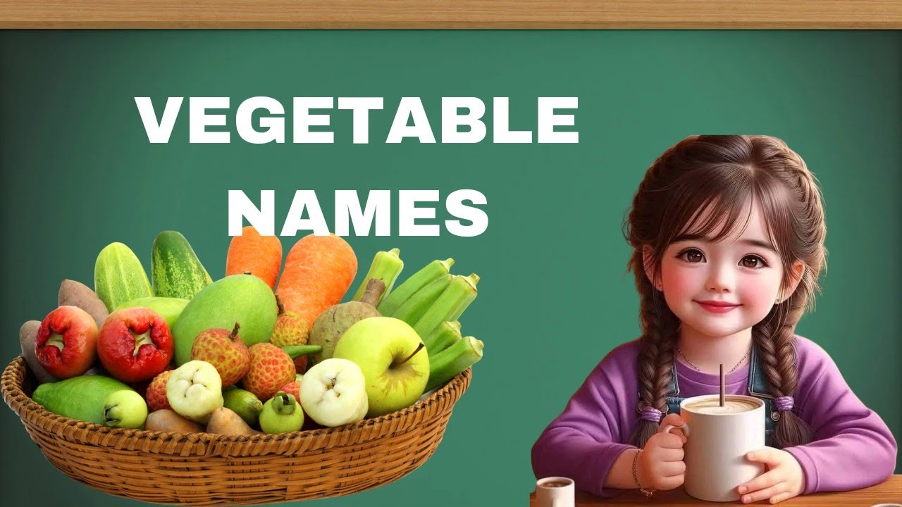 Vegetables Names| kids preschooler| Educational video - YouTube