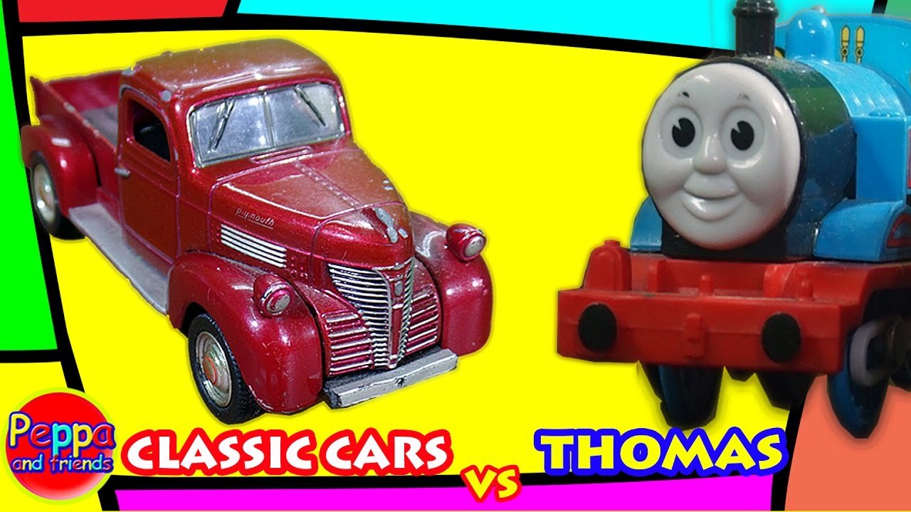 Classic Cars Drag Race vs Thomas and Friends - YouTube