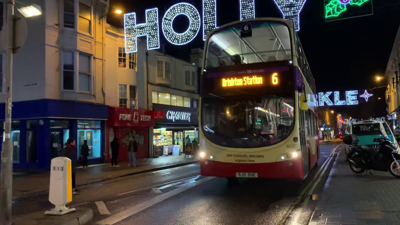 BRIGHTON & HOVE BUS ROUTE 6 PASSING THROUGH WESTERN ROAD BRIGHTON - YouTube