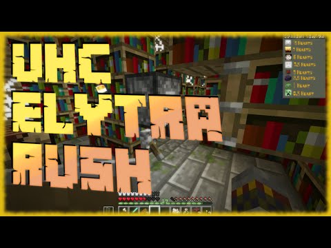 UHC Elytra Rush E09: Piston Powered Enchanting! (Minecraft) - YouTube