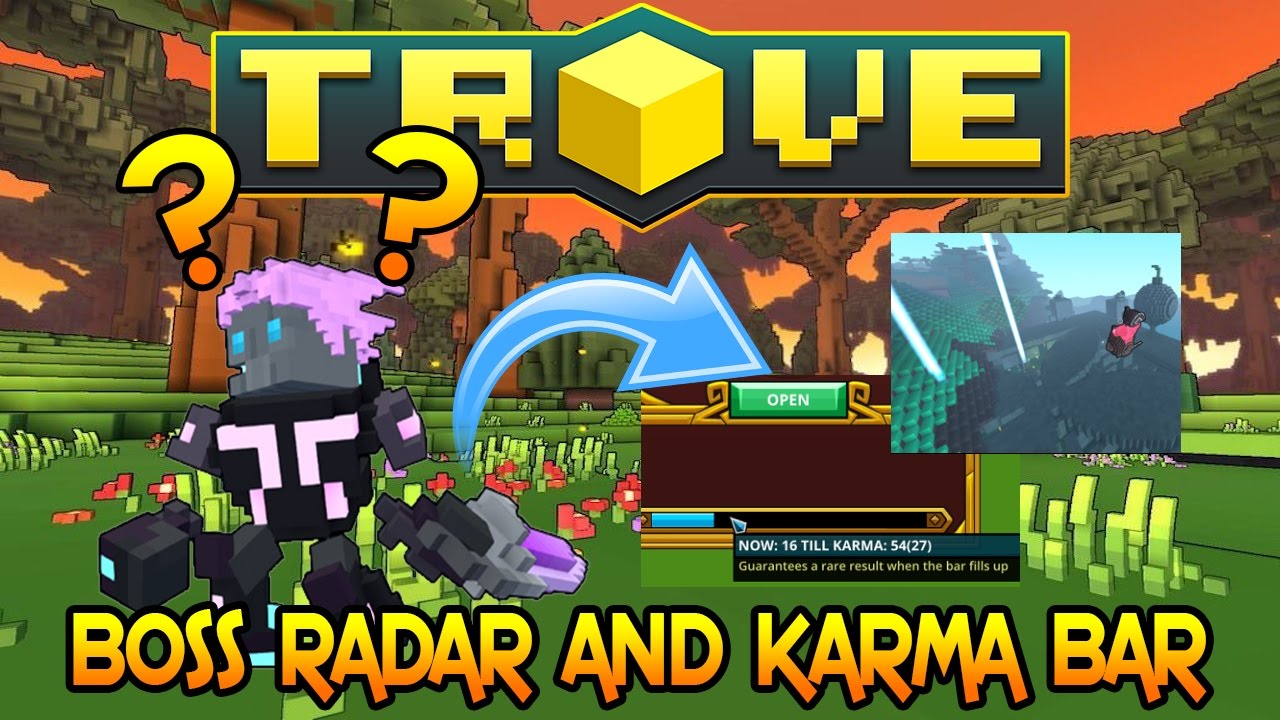 Trove Mod Reviews - Boss Radar and Karma Bar! - YouTube
