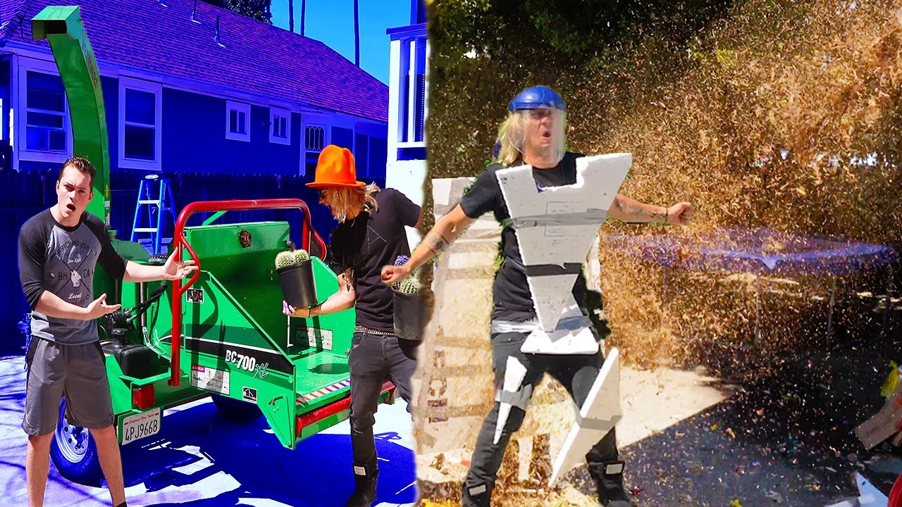 HUMAN VS WOOD CHIPPER! (HORRIBLE ENDING) - YouTube