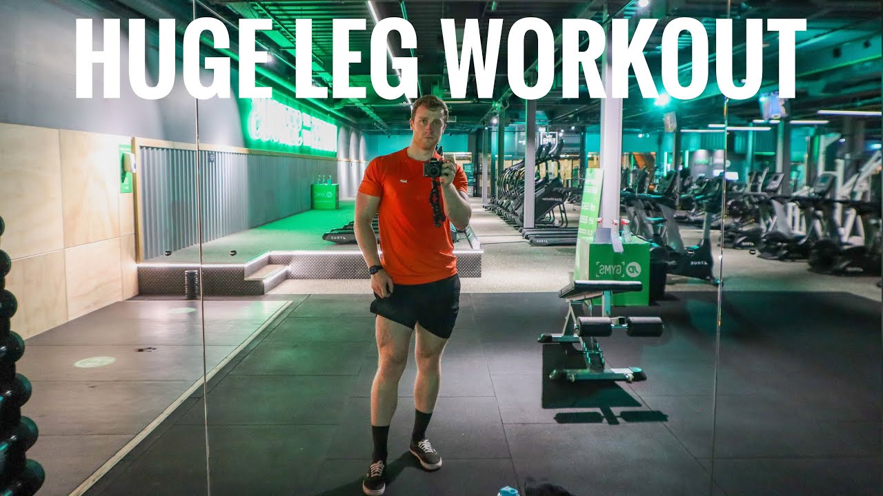 HUGE INTENSE Gym Leg Workout - YouTube
