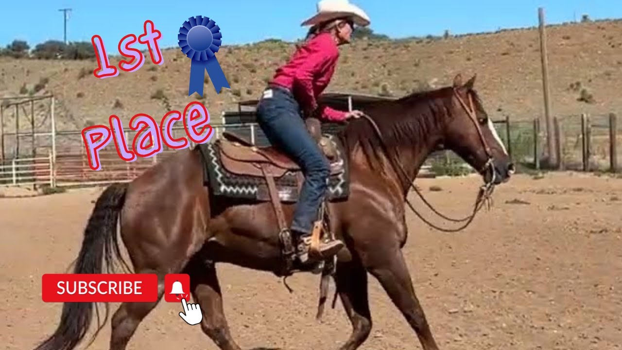 Our Winning Run in our Ranch Riding Class! - YouTube