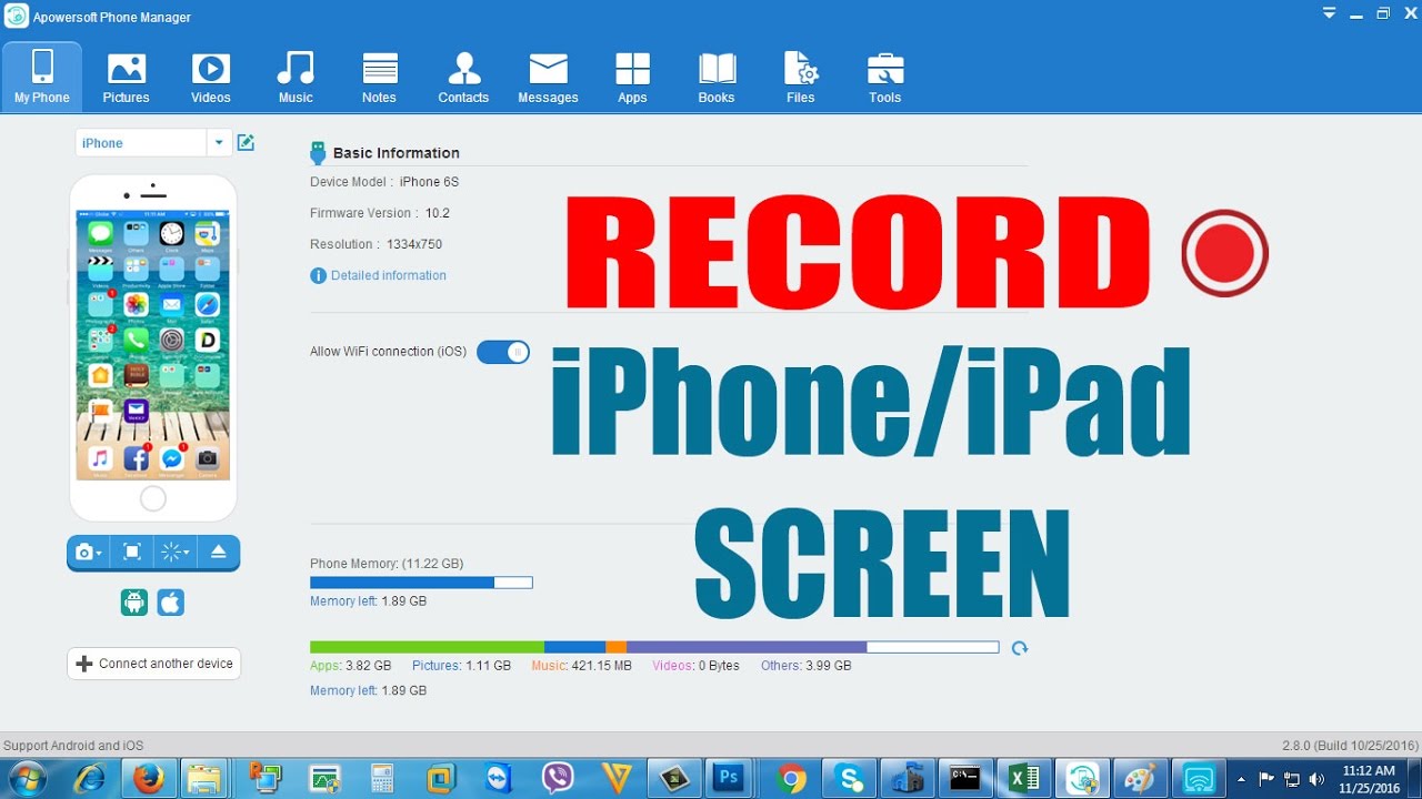 How to Record iPhone/iPad Screen Using Windows Computer - YouTube