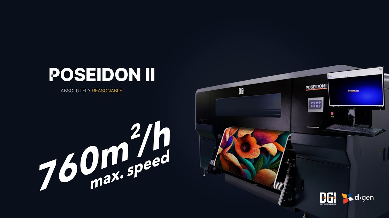 #113 DGI - D.GEN - POSEIDON II - SUBLIMATION PRINTING, BLUEBACK ...
