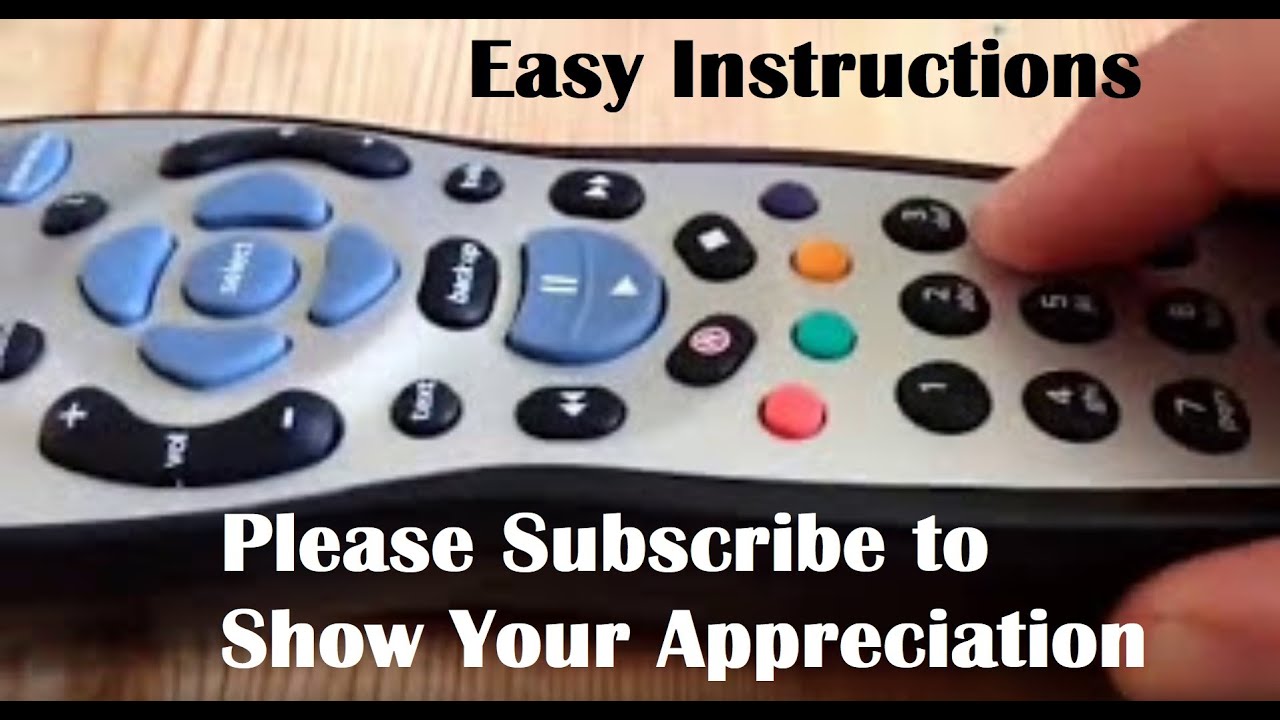 Instructions Demo On How To Program Set Up The Sky Remote Control To Instructions Demo On How To Program Set Up The Sky Remote Control To