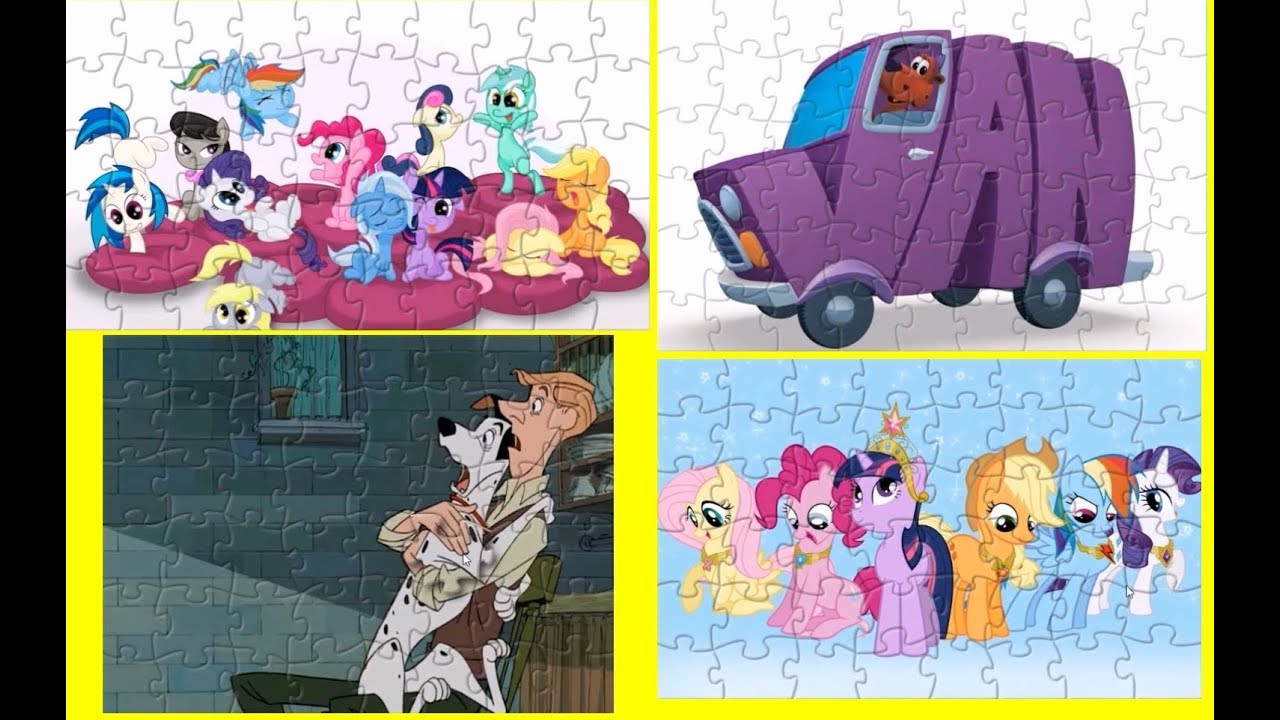 My Little Pony 101 Dalmatians WordWorld Puzzle Games For Kids - YouTube