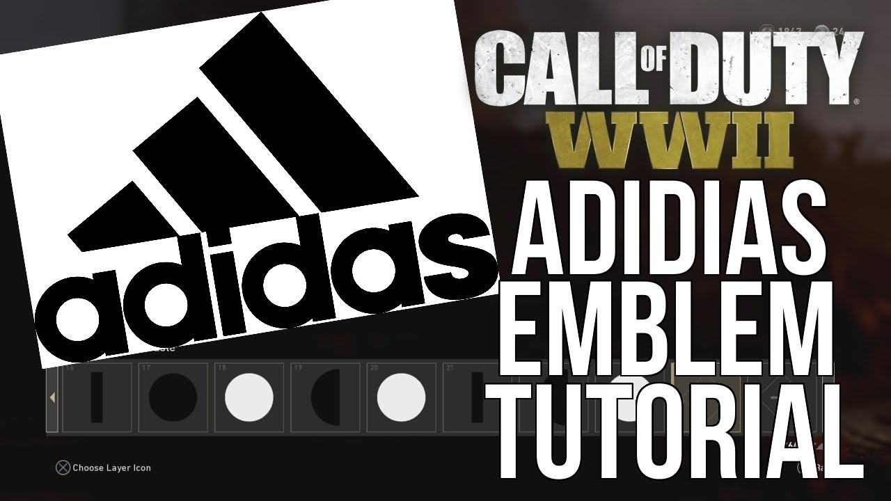 COD WW2 EMBLEM TUTORIAL | ADIDAS - YouTube