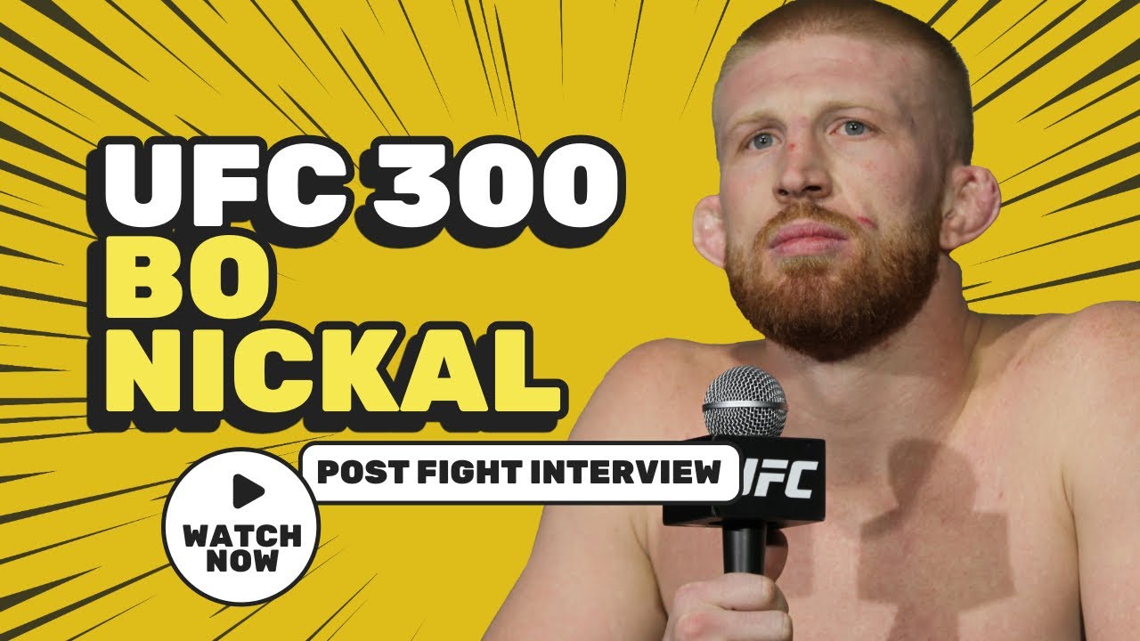 UFC 300: Bo Nickal full post-fight interview - YouTube