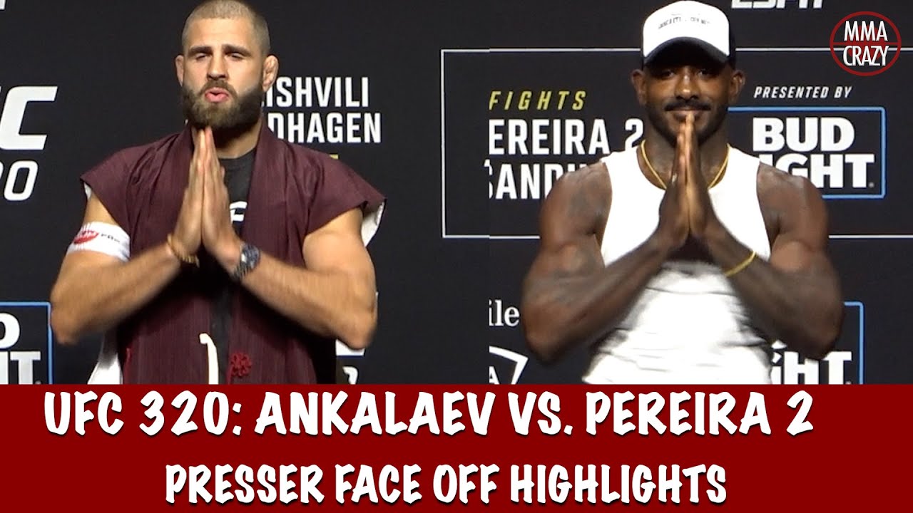 UFC 320 Pre Fight Press Conference FACE OFF Highlights - YouTube