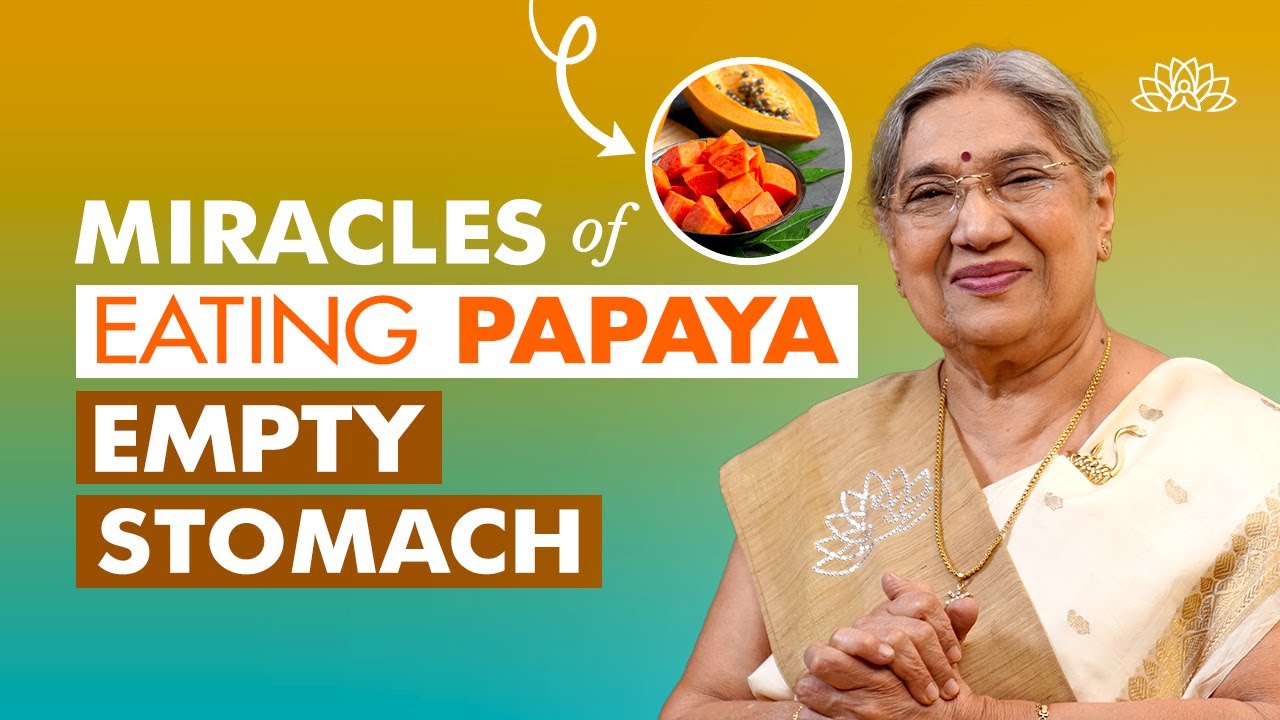 Eating papaya on empty stomach | Papaya benefits | Fruits for digestion | Vitamin C & E - YouTube