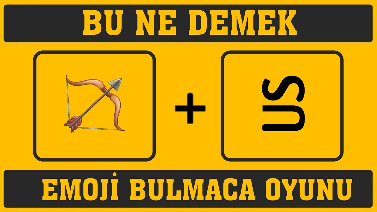 Bu Ne Demek? (Emojilerle Kelime Bulmaca) #2 - YouTube