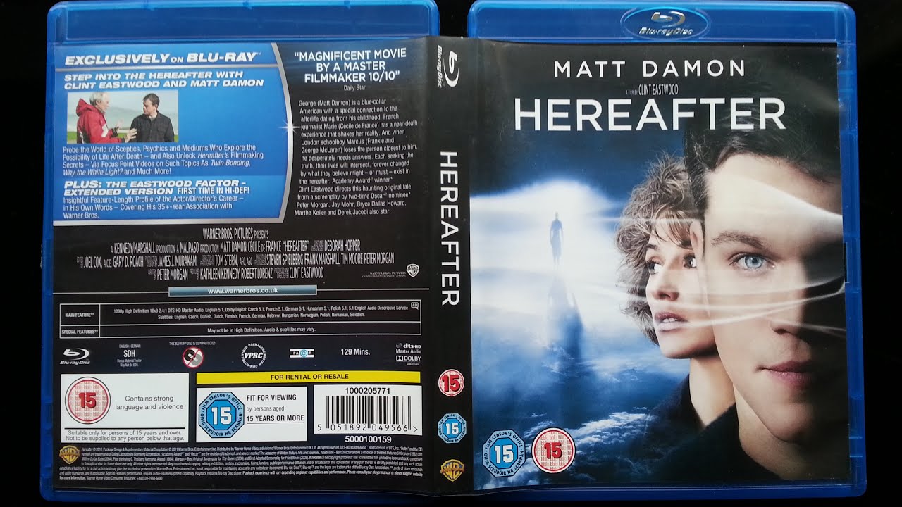 Hereafter Blu-Ray Product Review - YouTube