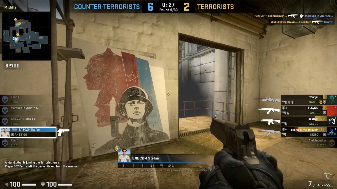 CS GO-Cache 1v4 - YouTube