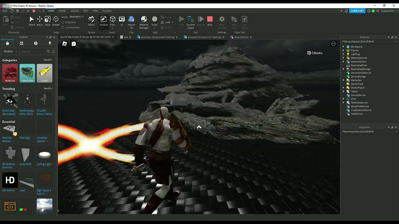 Kratos Skinned Mesh | Roblox GOW Devlog #5 - YouTube