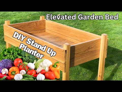 Build an Elevated Garden Bed / Stand Up Planter - YouTube