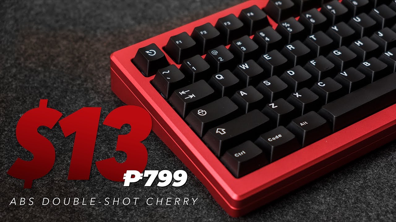 [CC] Cheapest Cherry Double Shot Keycap Kit I Tried - YouTube