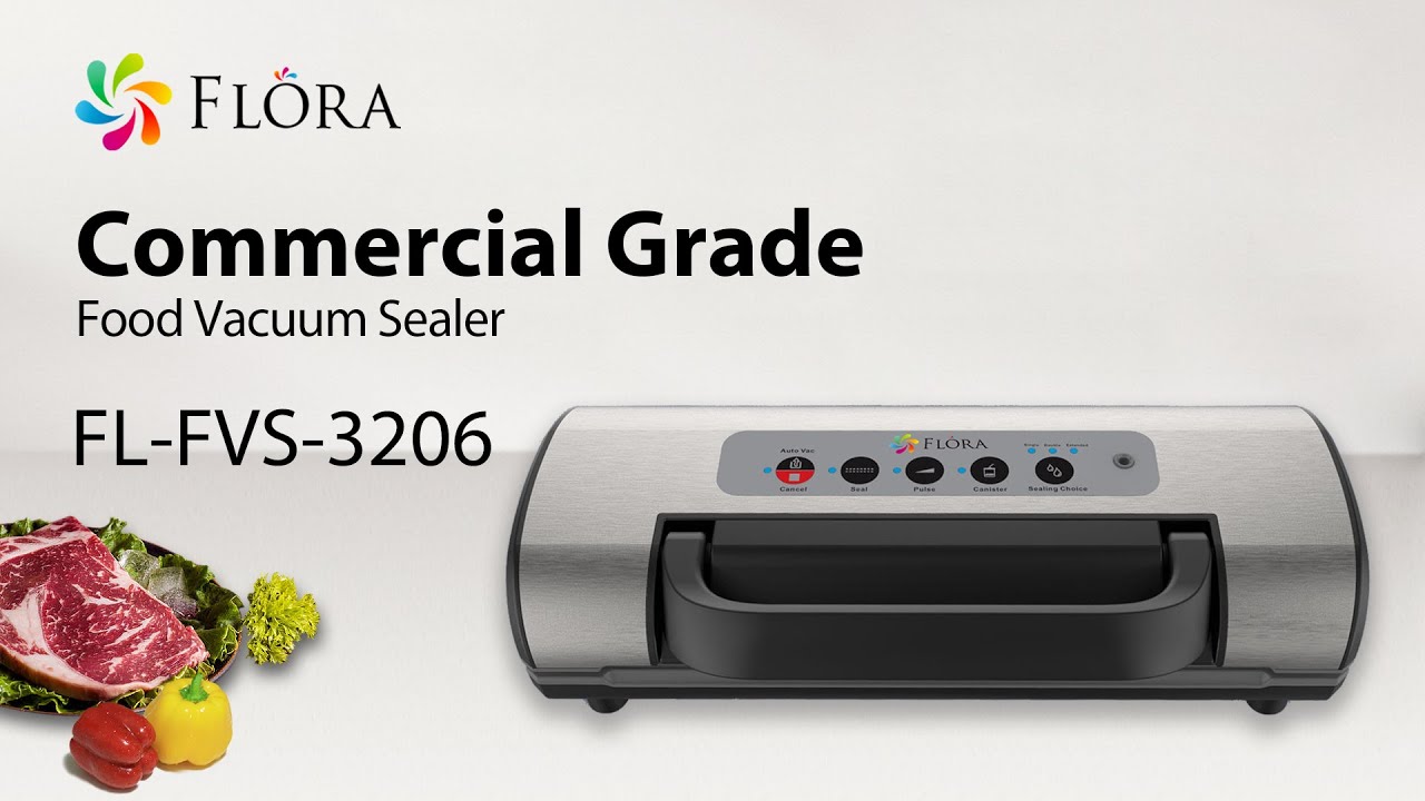 Flora Food Vacuum Sealer FL-FVS-3206 with Tomatos - YouTube