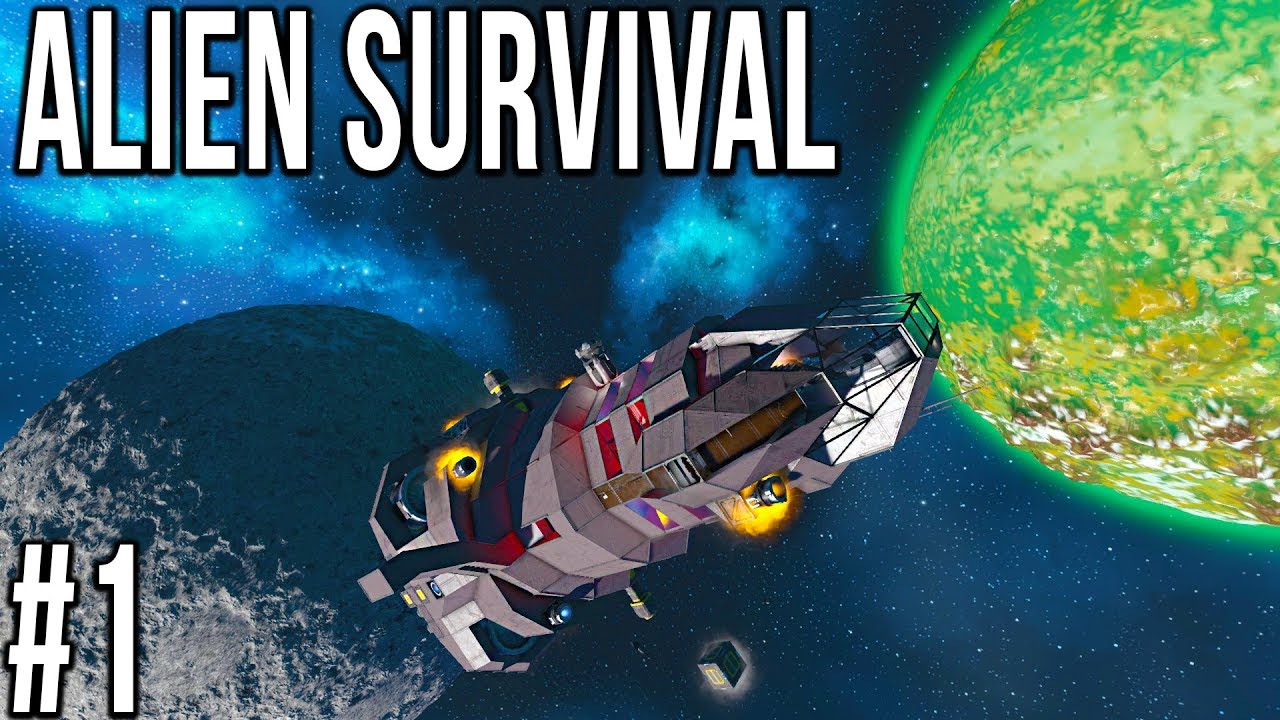 Space Engineers - ALIEN SURVIVAL - Ep 1 - Spiders!!! - YouTube