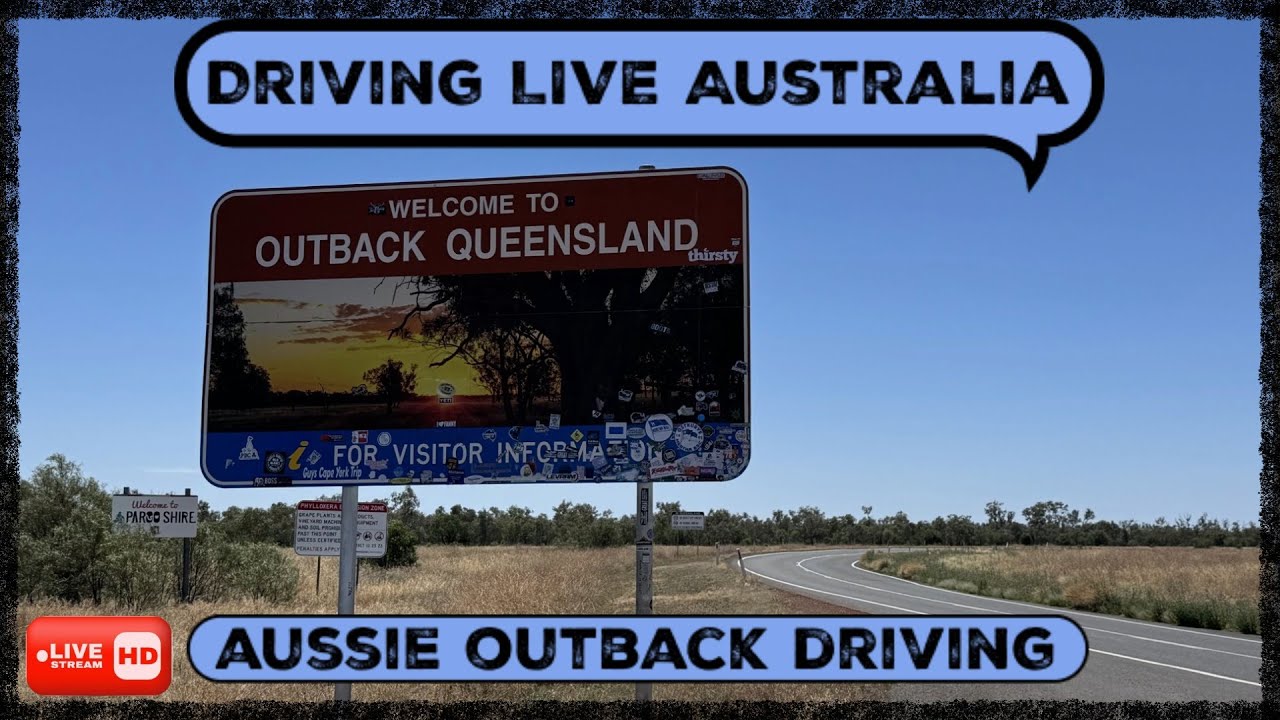 Aussie Outback Driving Day 2 - Driving LIVE with SARGE - YouTube