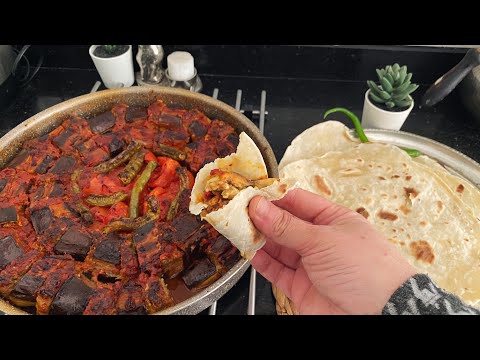🍆 EKMEĞİNİ KAPAN GELSİN LOKUM GİBİ PİŞMİŞ PATLICAN DİZMESİ TARİFİ/PATLICANIN EN LEZZETLİ HALİ